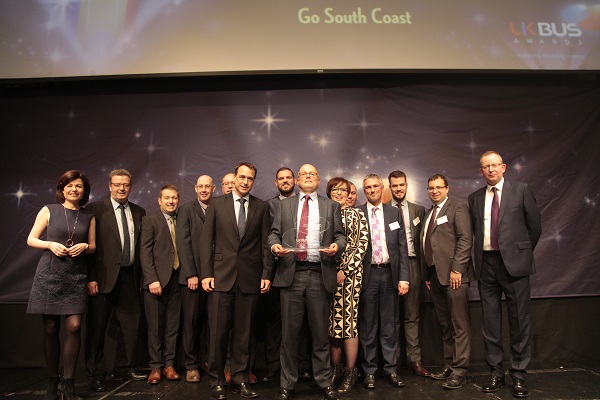 Go South Coast scoops another prestigious bus industry award